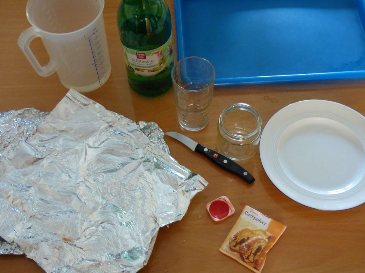 Ein Backpulver Vulkan – Vorgebirgsschule